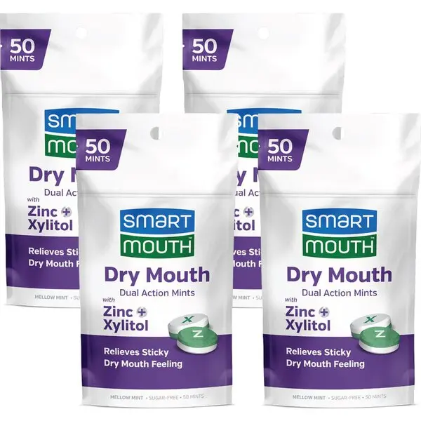 SMARTMOUTH Dry Mouth Dual-action Sugar-free Mints 50 Count