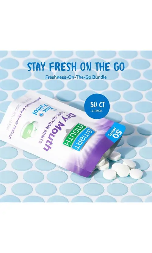 SMARTMOUTH Dry Mouth Dual-action Sugar-free Mints 50 Count