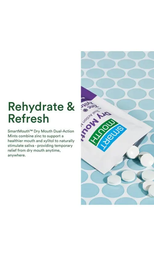 SMARTMOUTH Dry Mouth Dual-action Sugar-free Mints 50 Count