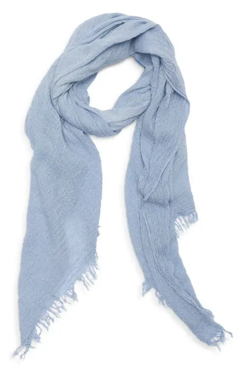Eileen Fisher Cozy Crinkle Gauze Scarf - Dolphin