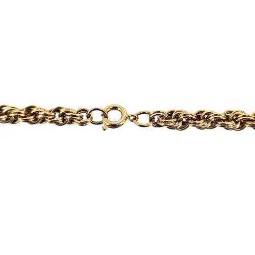 MADISON BEVERLY HILLS Vintage 70s Twisted Rope Link Chain Necklace