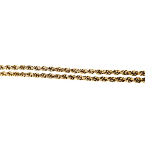 MADISON BEVERLY HILLS Vintage 70s Twisted Rope Link Chain Necklace