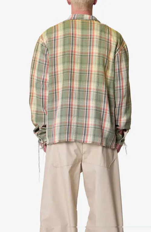 Mnml Vintage Plaid Flannel Shirt