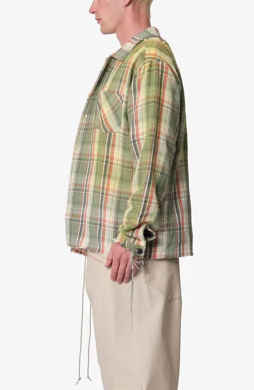 Mnml Vintage Plaid Flannel Shirt