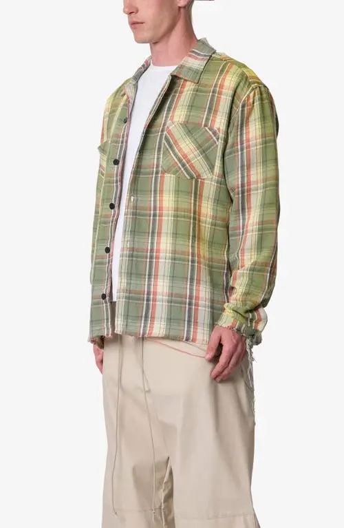 Mnml Vintage Plaid Flannel Shirt