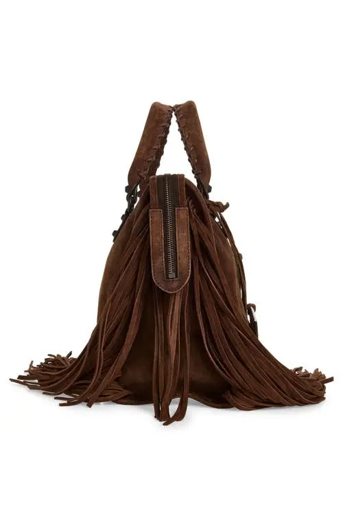 Balenciaga Medium Le City Suede Satchel