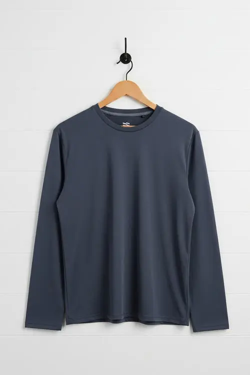 FIELDSHEER Dricomfort Long Sleeve T-shirt - Arctic Blue