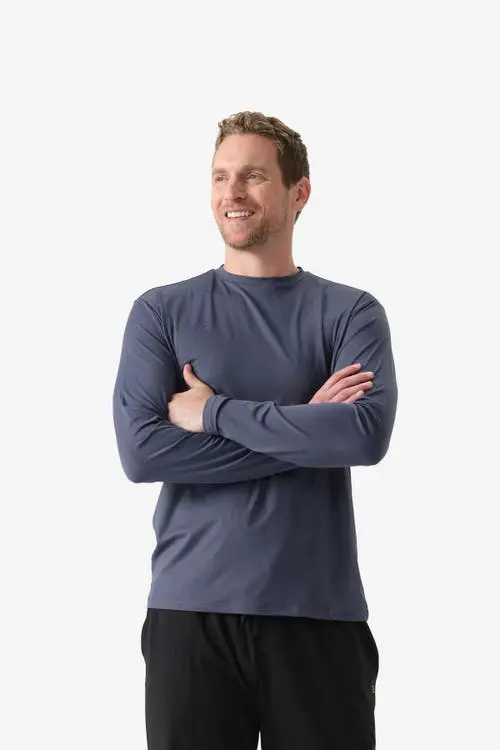 FIELDSHEER Dricomfort Long Sleeve T-shirt - Arctic Blue