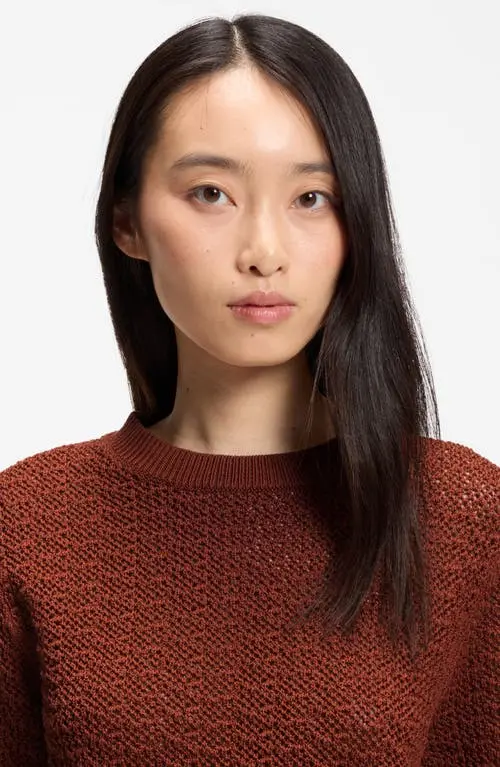 BOSS Folearia Short Sleeve Cotton Sweater
