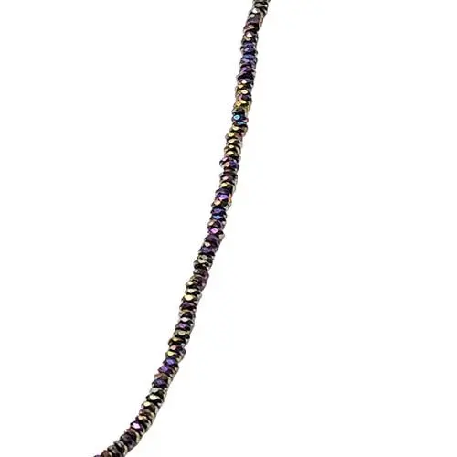 MADISON BEVERLY HILLS Rainbow Pyrite Charm Choker Necklace