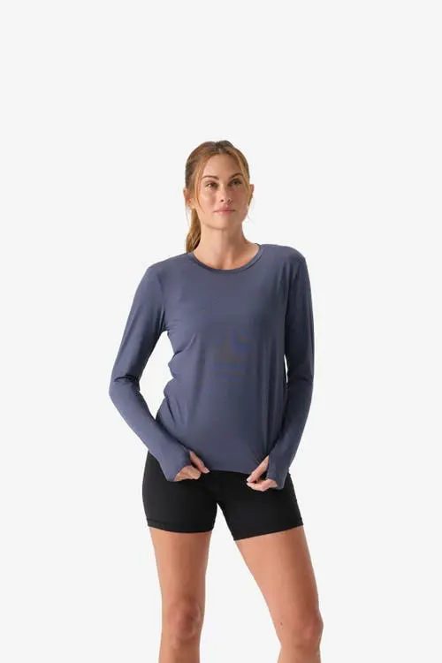 FIELDSHEER Aeris Dricomfort Long Sleeve Tee - Arctic Blue