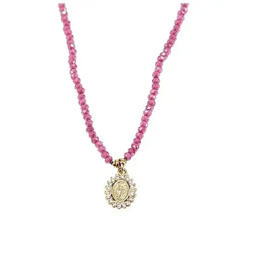 MADISON BEVERLY HILLS Ruby Mary Pendant Necklace
