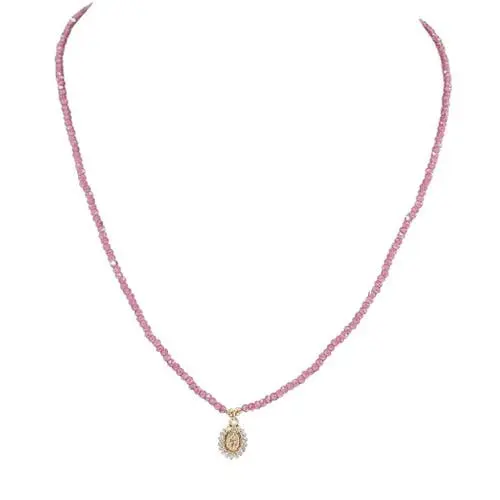MADISON BEVERLY HILLS Ruby Mary Pendant Necklace