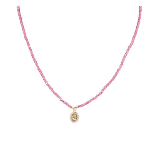 MADISON BEVERLY HILLS Ruby Mary Pendant Necklace