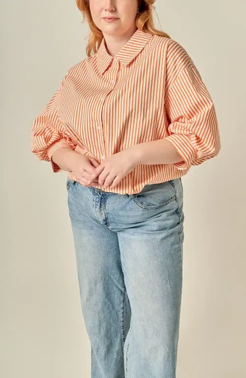 English Factory Striped Balloon Sleeve Shirt