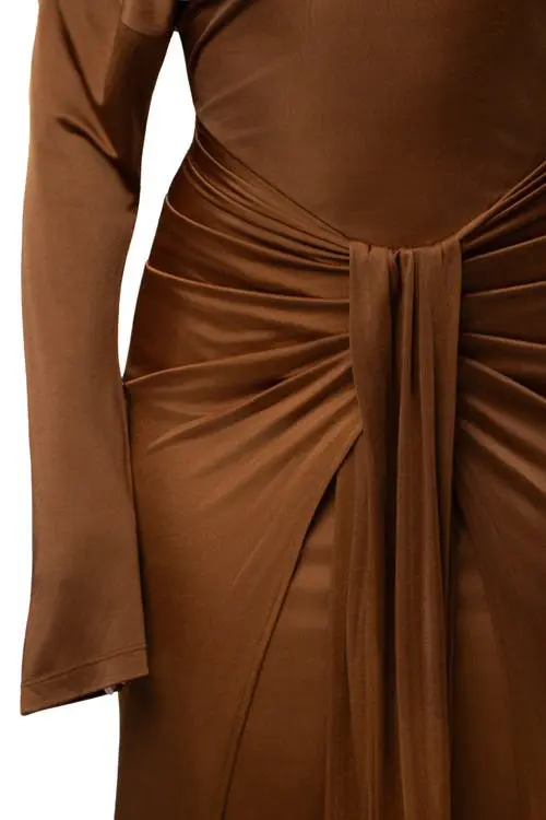 JLUXLABEL Draped Perfection Maxi Dress
