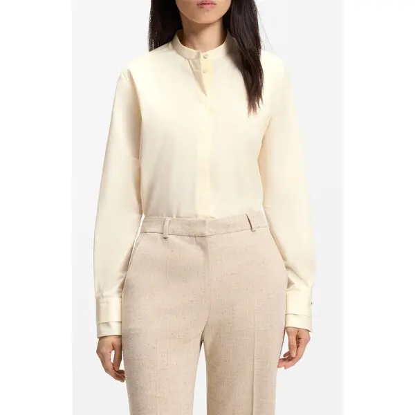BOSS Bertyna Monday Cotton Button-up Shirt