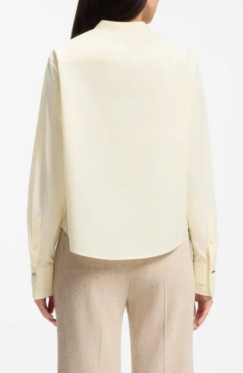 BOSS Bertyna Monday Cotton Button-up Shirt