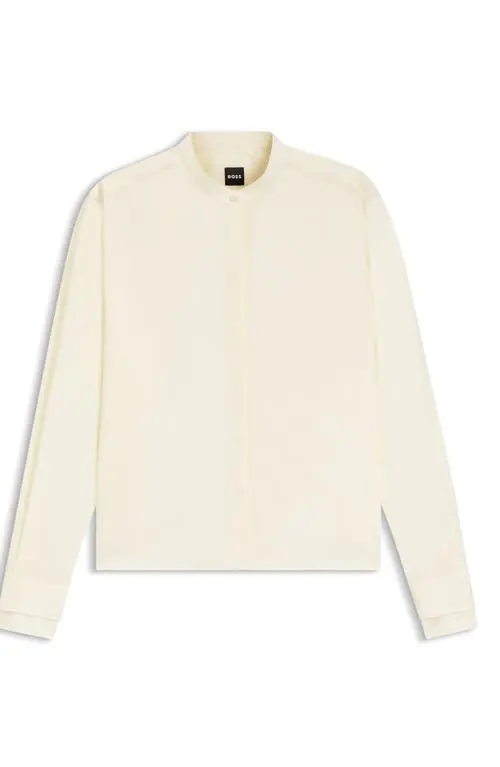 BOSS Bertyna Monday Cotton Button-up Shirt