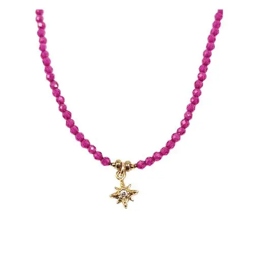 MADISON BEVERLY HILLS Ruby Star Necklace