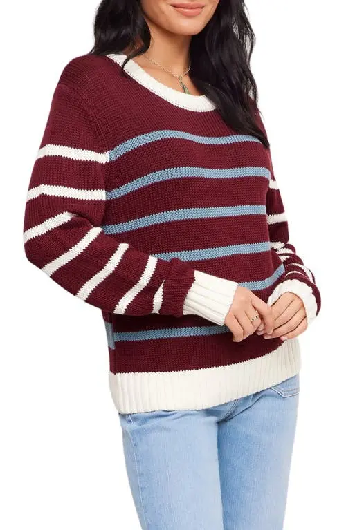 Karen Kane Striped Crewneck Sweater