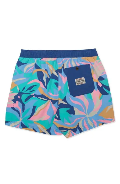 PARTY PANTS Floral Swim Trunks
