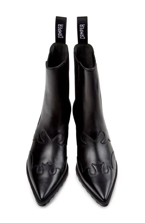 Camper Anita Pointed Toe Chelsea Boot - Black