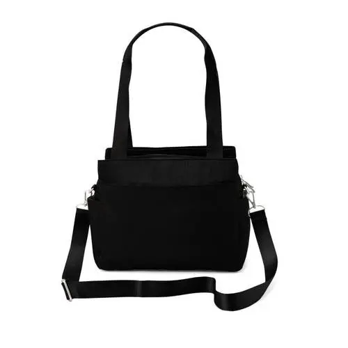 BAGGALLINI Coastal Flip Lock Trio Satchel - Black