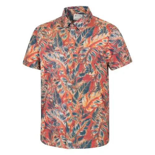 Mountain Warehouse Tropical Leaves Short-sleeved Shirt - Bright Orange