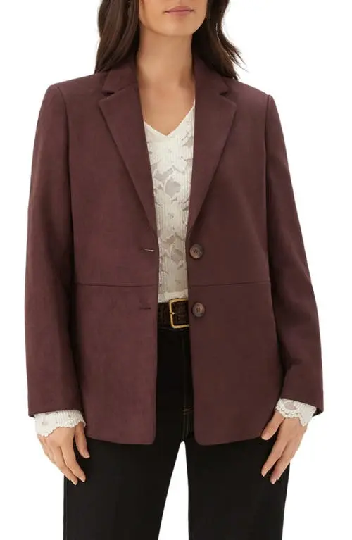 Karen Kane Faux Suede Blazer