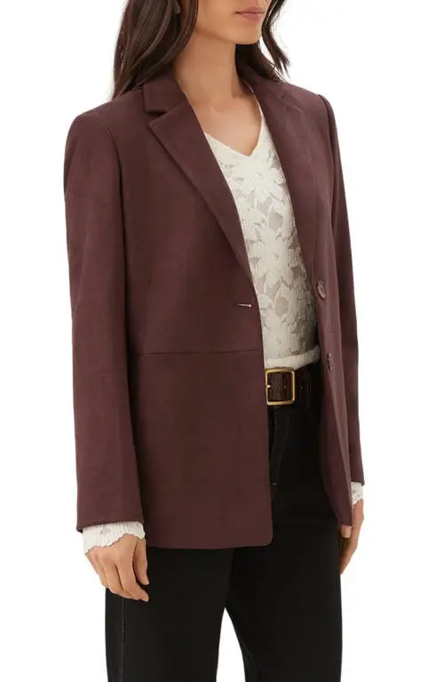 Karen Kane Faux Suede Blazer