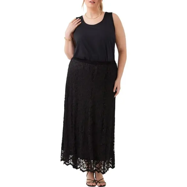 Karen Kane Lace Midi Skirt