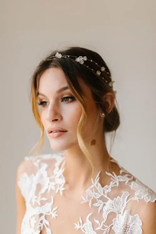 POPPY LANE Golden Vine Bridal Headpiece