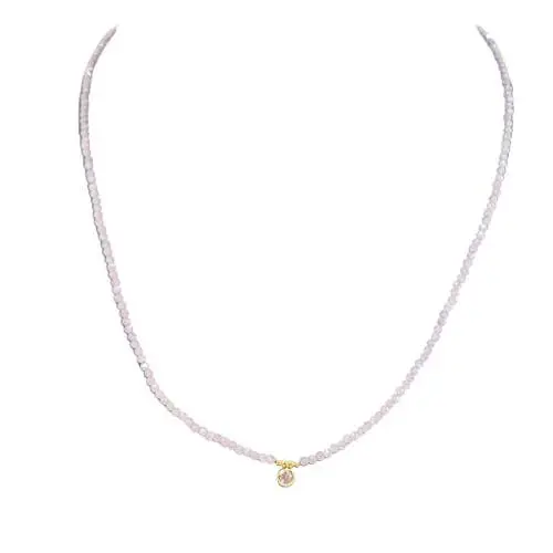 MADISON BEVERLY HILLS Faceted Amethyst Choker Necklace - Lavender