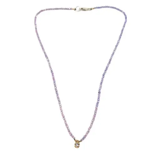 MADISON BEVERLY HILLS Faceted Amethyst Choker Necklace