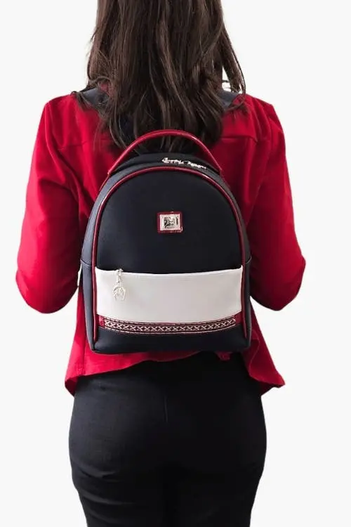 CAVALINHO Twist 207 Backpack - Navy/white/red