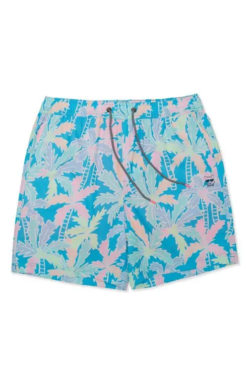 PARTY PANTS Tropical Palm Tree Swim Trunks