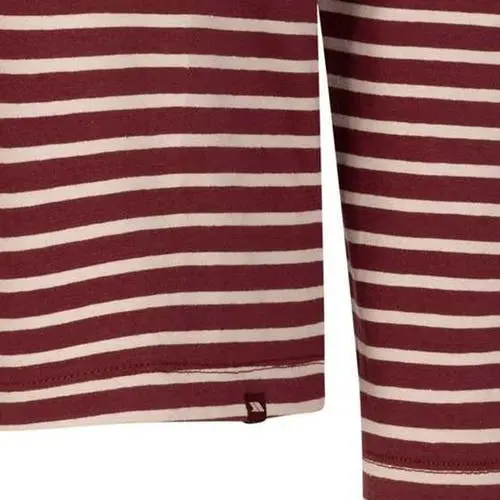 TRESPASS Yarn Dyed Stripe Long Sleeve Shirt - Dark Cherry