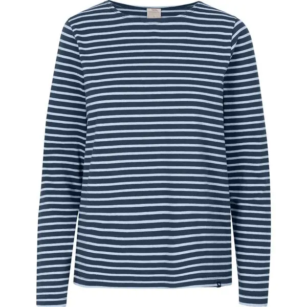 TRESPASS Karen Yarn Dyed Stripe Shirt - Navy