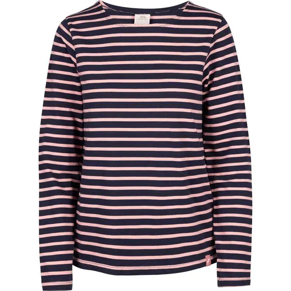 TRESPASS Karen Yarn Dyed Stripe Shirt - Pink Shell