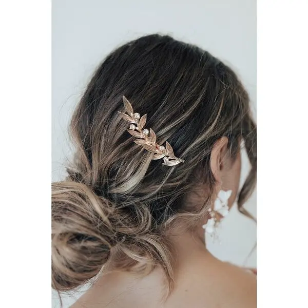 POPPY LANE Kaia Bridal Comb - Gold