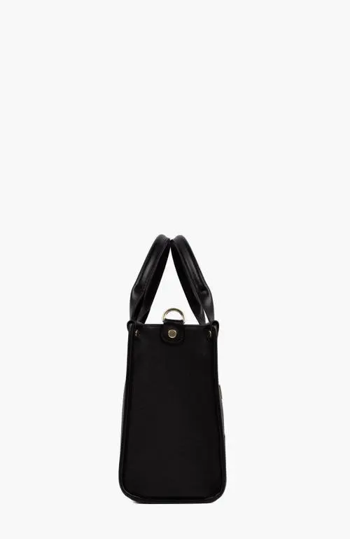 CAVALINHO Structured Handbag With Top Zip Closure - Black