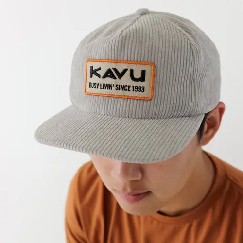 KAVU Wooderson Corduroy 5-panel Baseball Cap