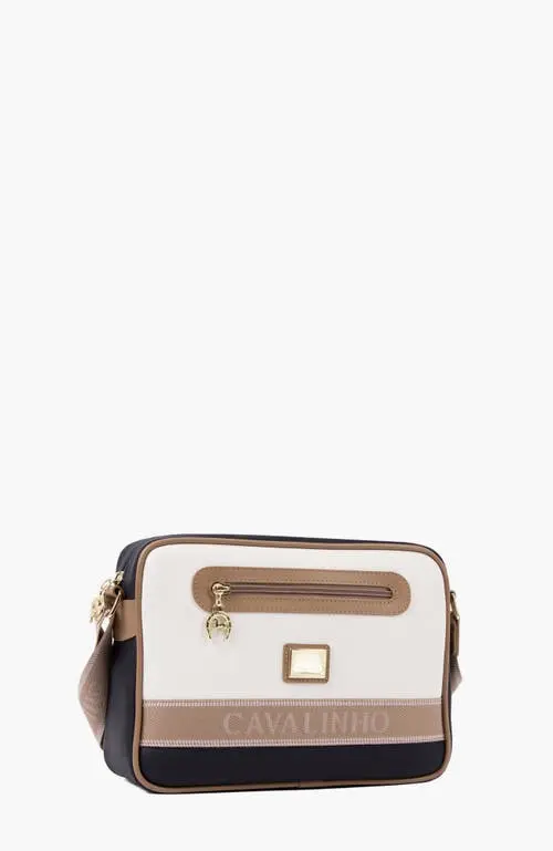 CAVALINHO Crossbody Bag - Beige/white/navy