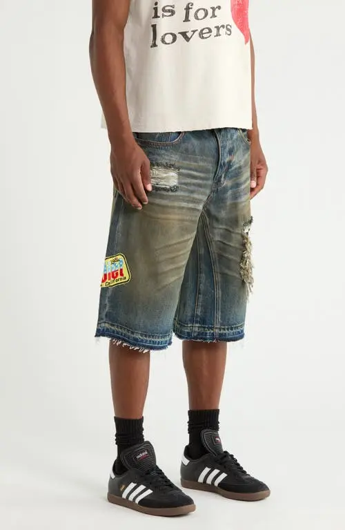 DIET STARTS MONDAY Venice Distressed Denim Shorts