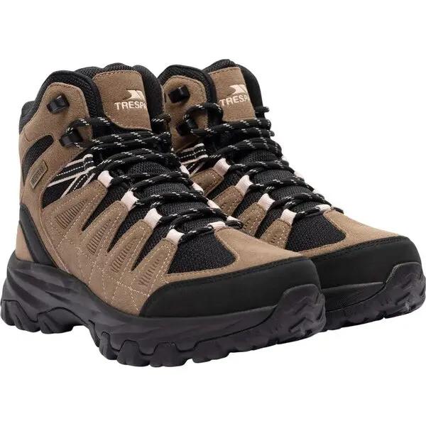 TRESPASS Amelie Suede Walking Boots - Earth