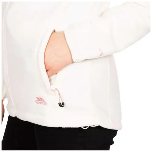TRESPASS Full Zip Fleece Jacket With Drawcord Hem