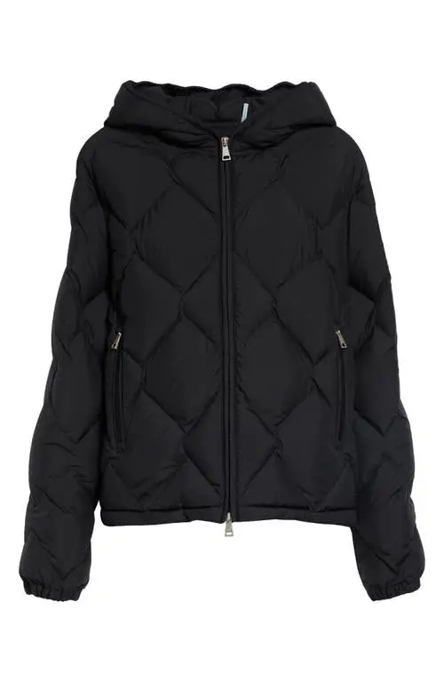 Moncler Arvouinne Diamond Quilted Hooded Down Jacket