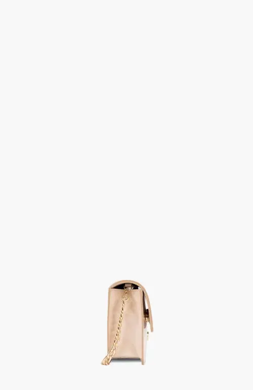 CAVALINHO Iconic 648 Patent Leather Clutch Shoulder Bag - Beige