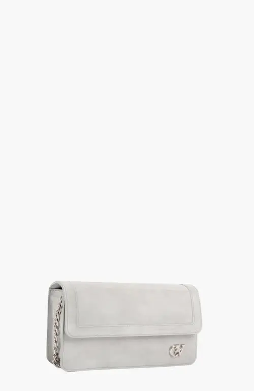 CAVALINHO Iconic Patent Leather Clutch Shoulder Bag - Light Blue